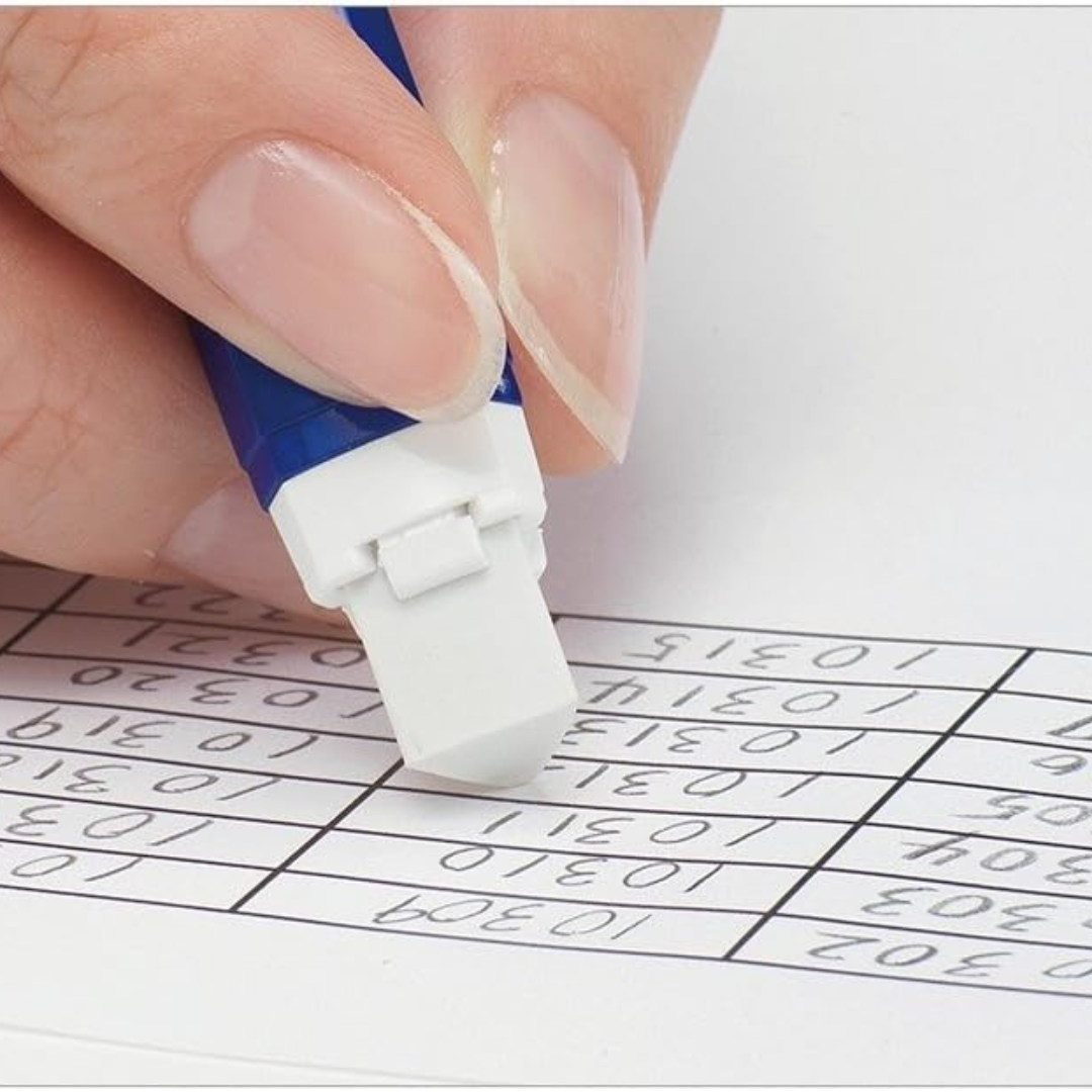 Pentel Ain Clic Knock Triangular Eraser with Clip - Metallic Blue Body ...